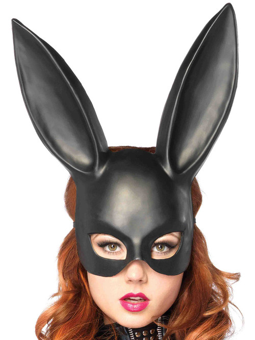 Adult's Black Bunny Mask