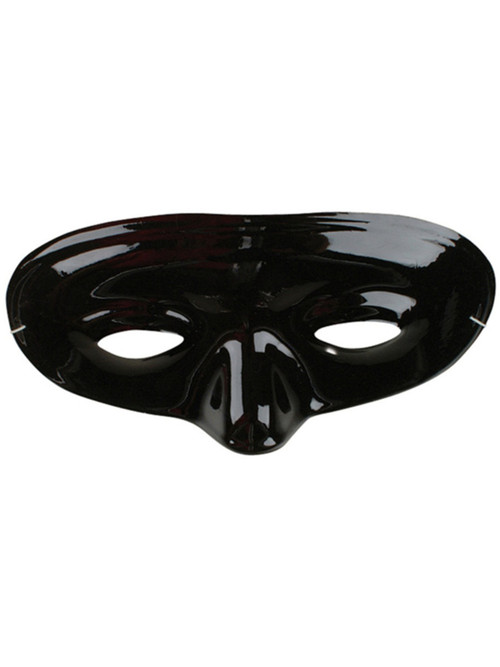 Set of 12 Black Plastic Eye Masks