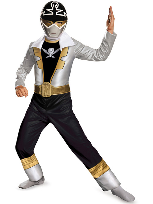 Silver Power Rangers Super Megaforce Boys Costume