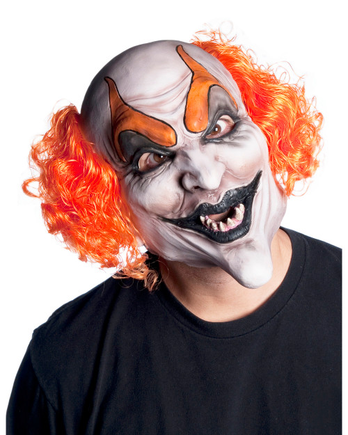Adult's Devilish Circus Clown Mask