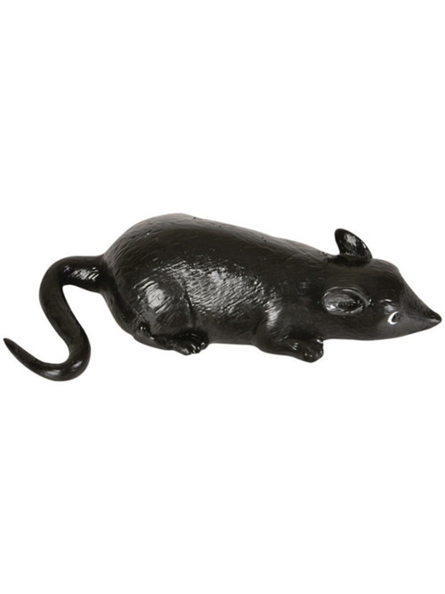 6" Sticky Black Rubber Rat