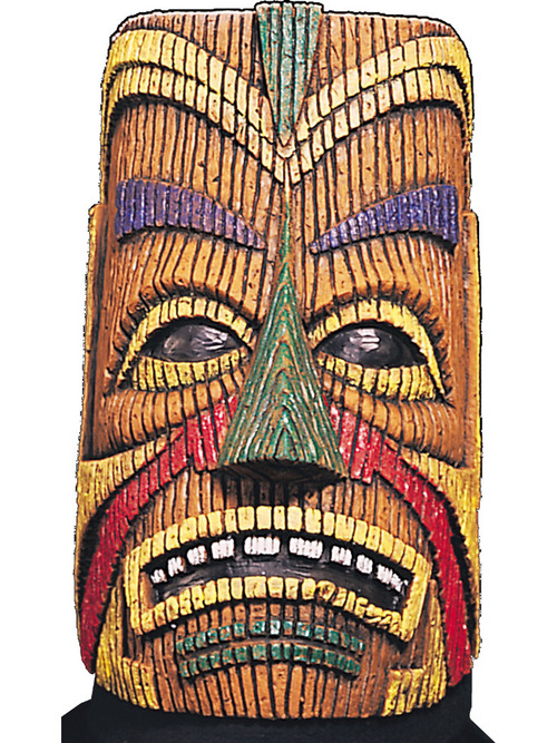 Mens Polynesian Full Overhead Latex Tiki Mask