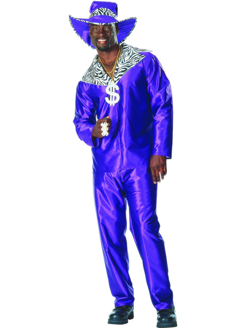 Adult Standard Mac Daddy Purple Pimp Costume