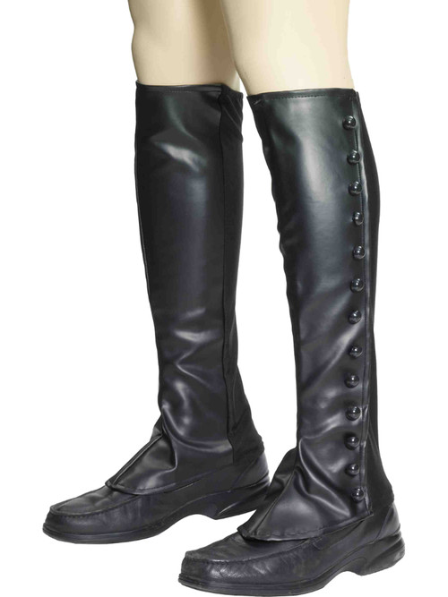 Black Steampunk Boot Spats
