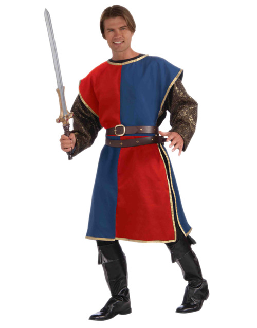 Red and Blue Medieval Tabard