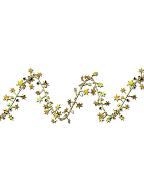 25ft Gold Star Garland