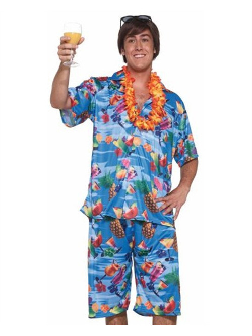 Men's Happy Hour Luau Plus Size Costume