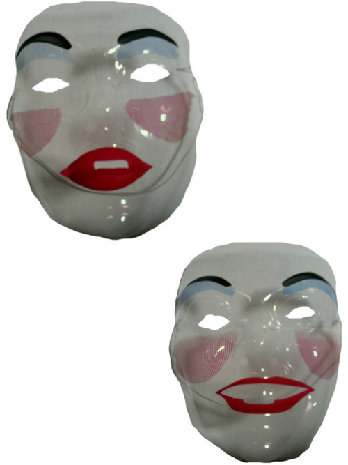 Transparent Female Purge Mask 12 Pack