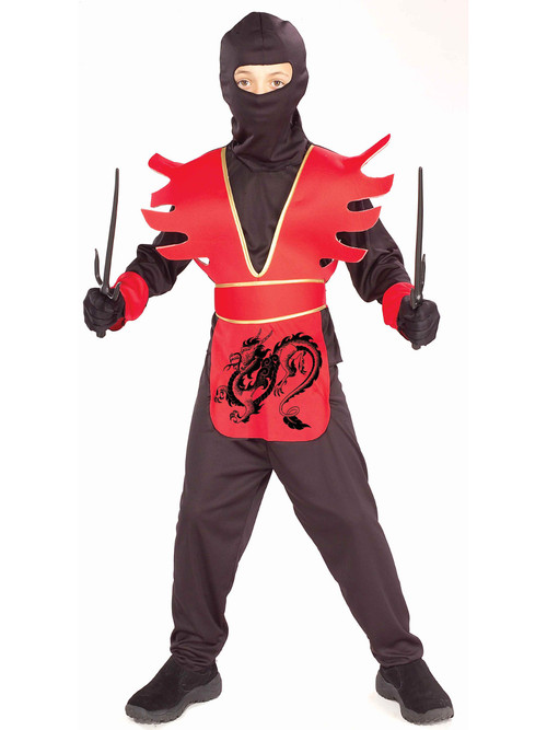 Red and Black Ninja Costume