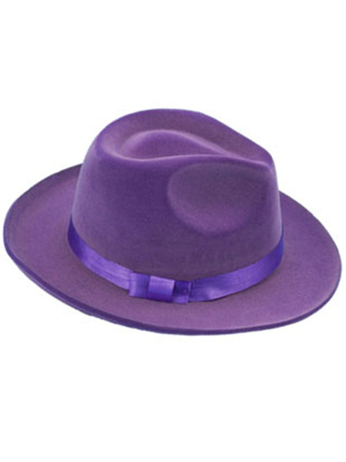 Purple Felt Fedora