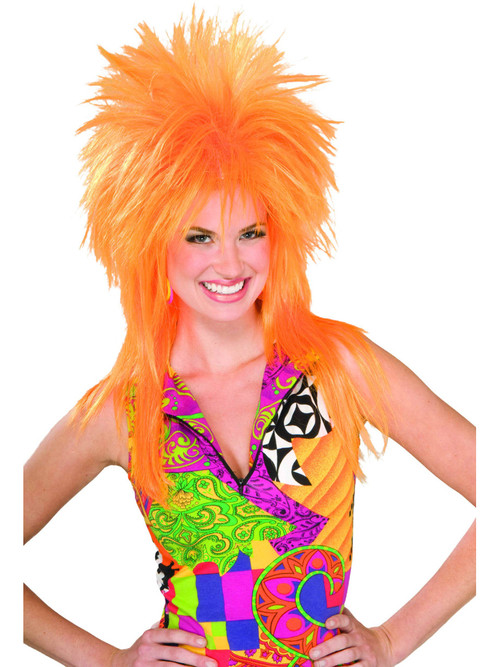 Orange Punk Rock Wig