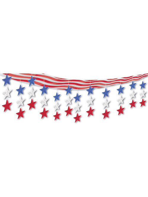 Patriotic American Flag Stars Ceiling Hanger