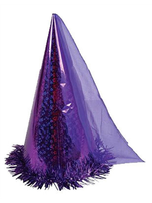 Renaissance Princess Costume Accessory Purple Party Hat