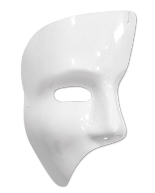 Classic White Phantom Of The Opera Half Mask
