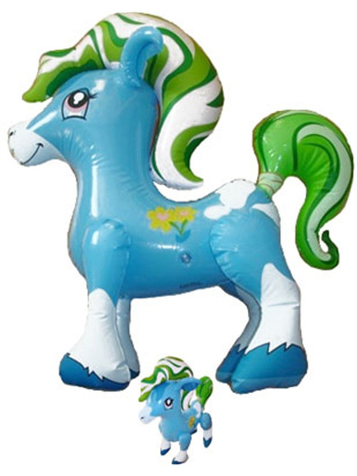 Blue Inflatable Pony Horse Stallion Party Decoration