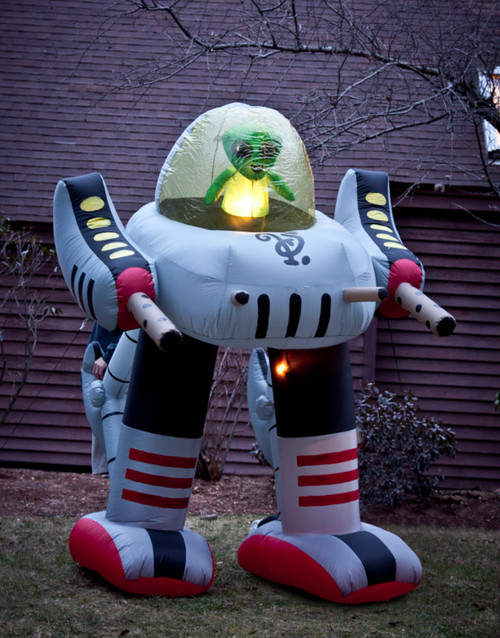 Giant 8' Inflatable Alien Robot Lawn Decoration