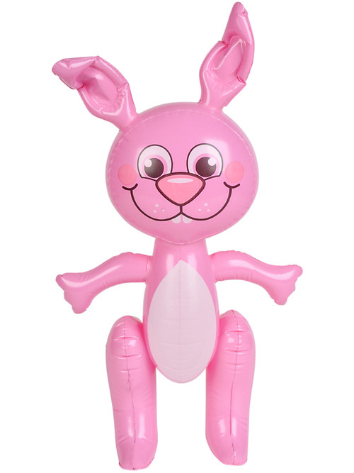 24" Inflatable Pink Easter Bunny
