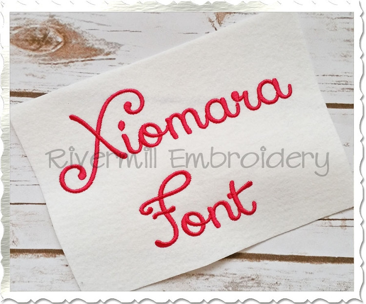 Emily Machine Embroidery Font - Rivermill Embroidery