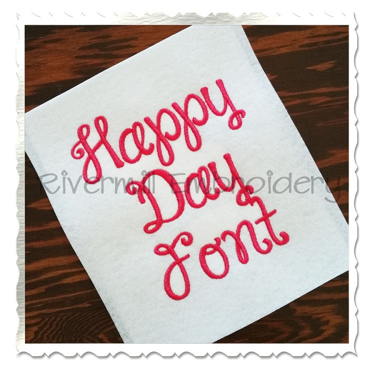 Beach Days Machine Embroidery Font - Rivermill Embroidery