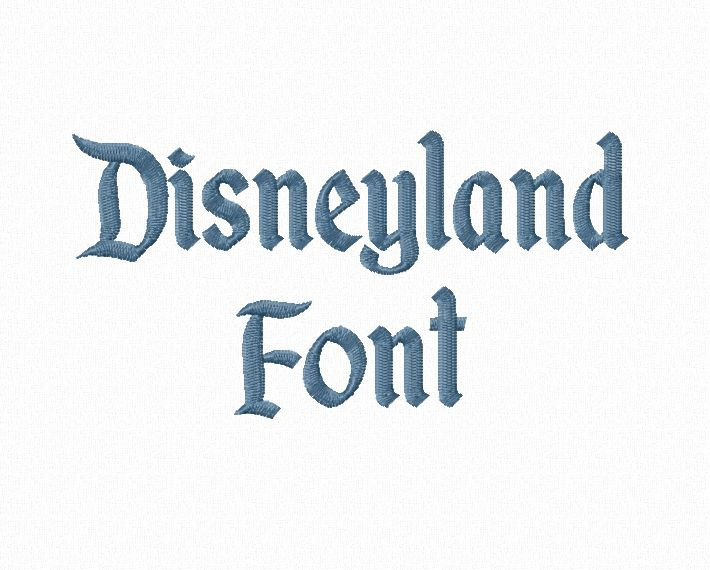 Walt Disney Machine Embroidery Font - Rivermill Embroidery