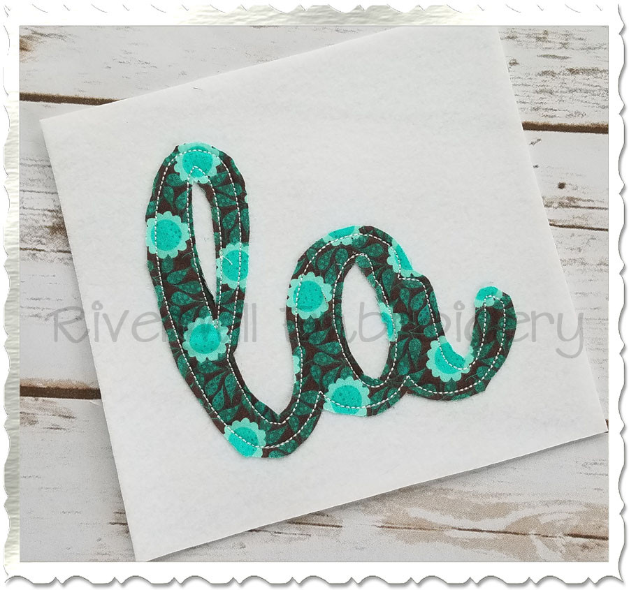 Raggy Applique Louisiana "la" Machine Embroidery Design - Rivermill ...