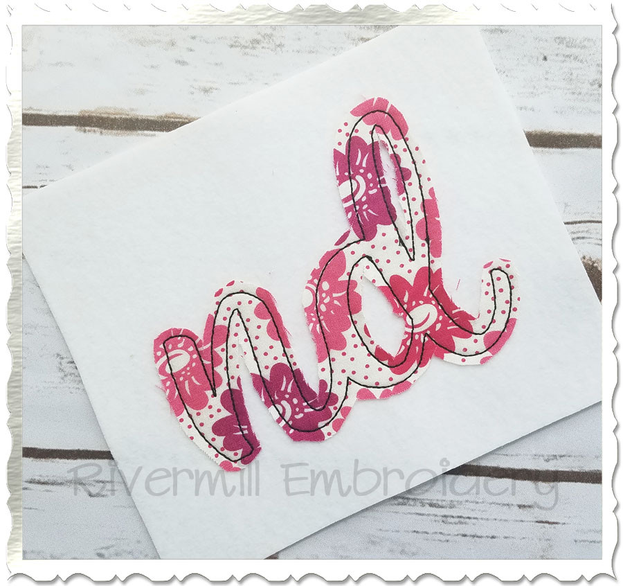 Raggy Applique North Dakota "nd" Machine Embroidery Design - Rivermill ...