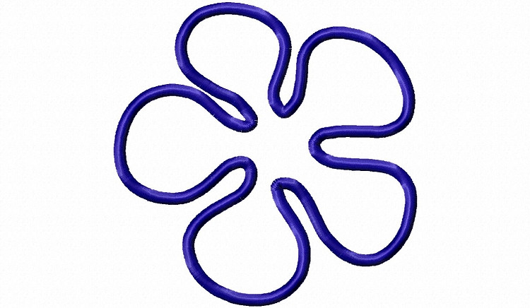 Applique Funky Flower Machine Embroidery Design - Rivermill Embroidery