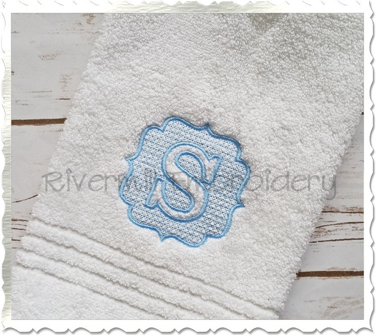 4x4 Size Embossed Monogram Machine Embroidery Alphabet - Rivermill ...