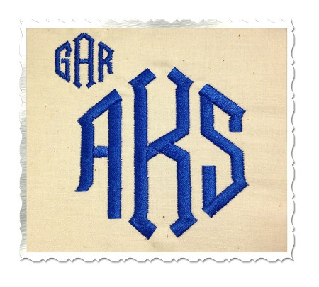 Craft Supplies & Tools Sewing & Needlecraft Point Monogram Embroidery ...