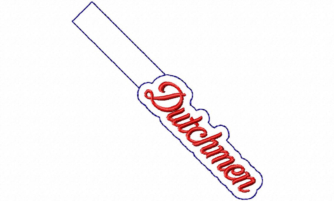 Dutchmen In The Hoop Snap Tab Key Fob Machine Embroidery Design ...