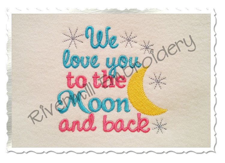 Craft Supplies & Tools Sewing & Needlecraft Embroidery I Love You To ...
