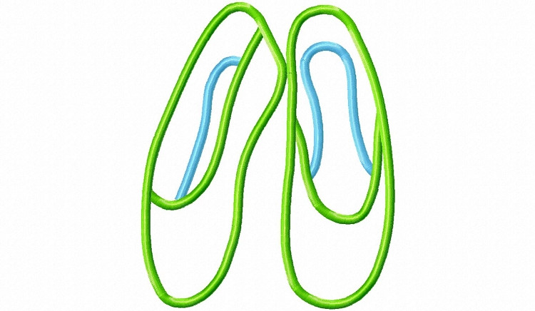 Applique Simple Ballet Shoes Machine Embroidery Design - Rivermill ...