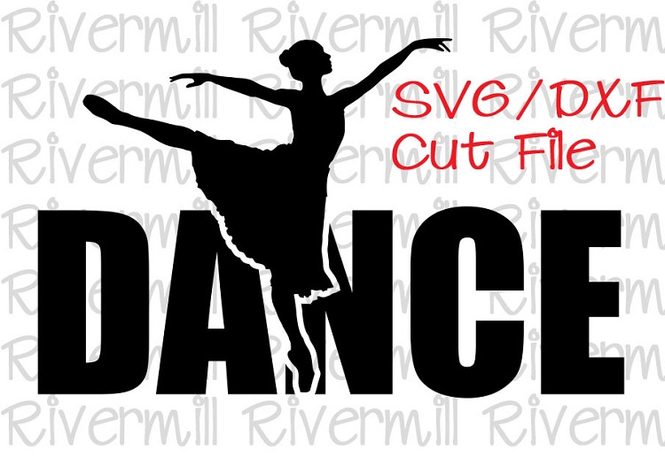 SVG DXF Dance Cut File - Rivermill Embroidery