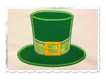 Leprechaun Hat Applique Machine Embroidery Design - Rivermill Embroidery