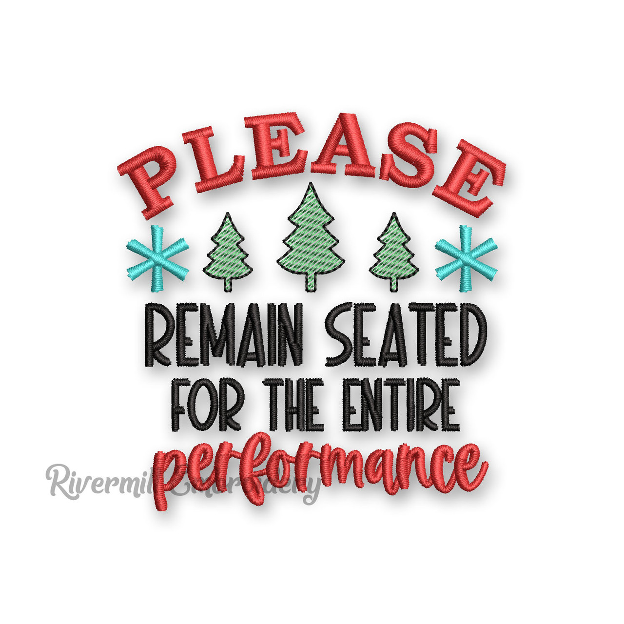 Please Remain Seated For The Entire Performance Christmas Toilet Paper ...