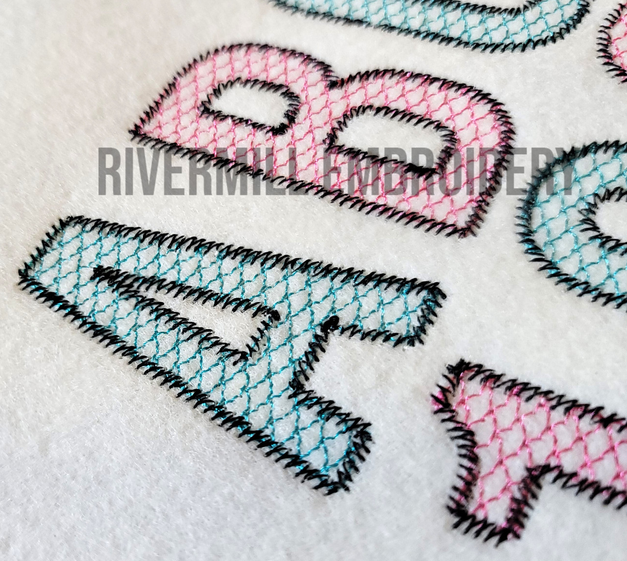 Walter Mermaid Scale Pattern Fill Machine Embroidery Alphabet ...