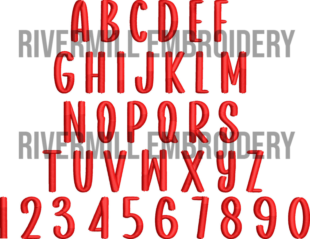 Cherry Pie Machine Embroidery Font - Rivermill Embroidery