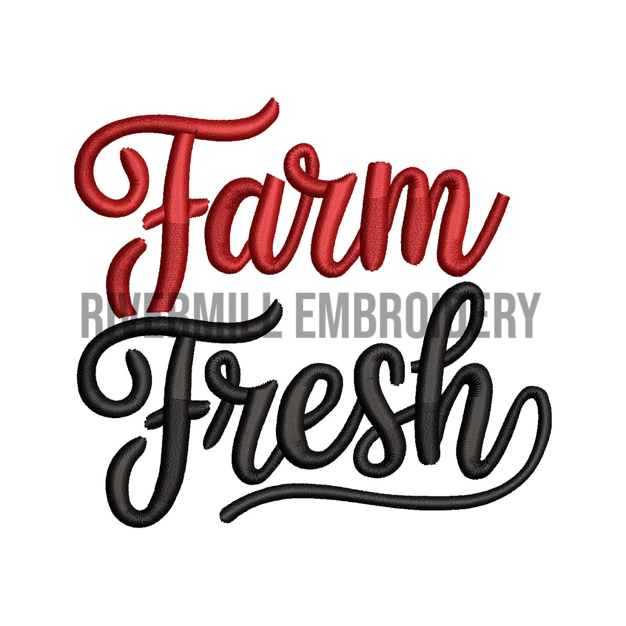 Farm Fresh Machine Embroidery Design - Rivermill Embroidery