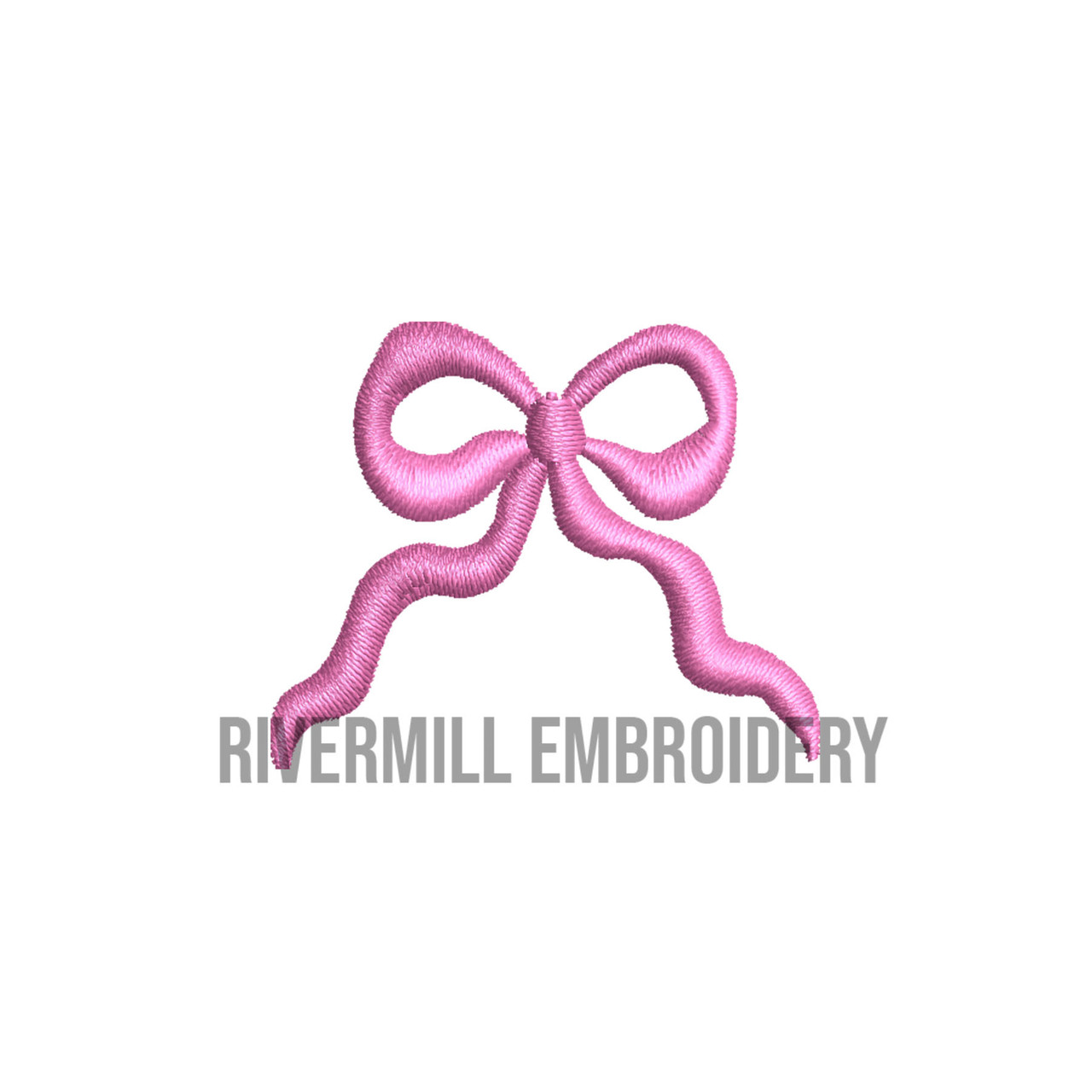 Mini Bow Machine Embroidery Design - Rivermill Embroidery