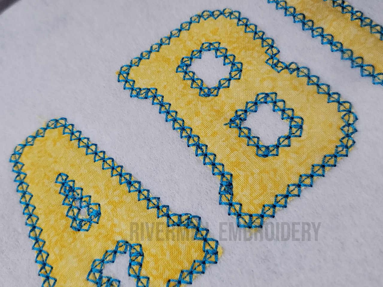 Small Varsity Diamond Edge Applique Machine Embroidery Font - Rivermill ...