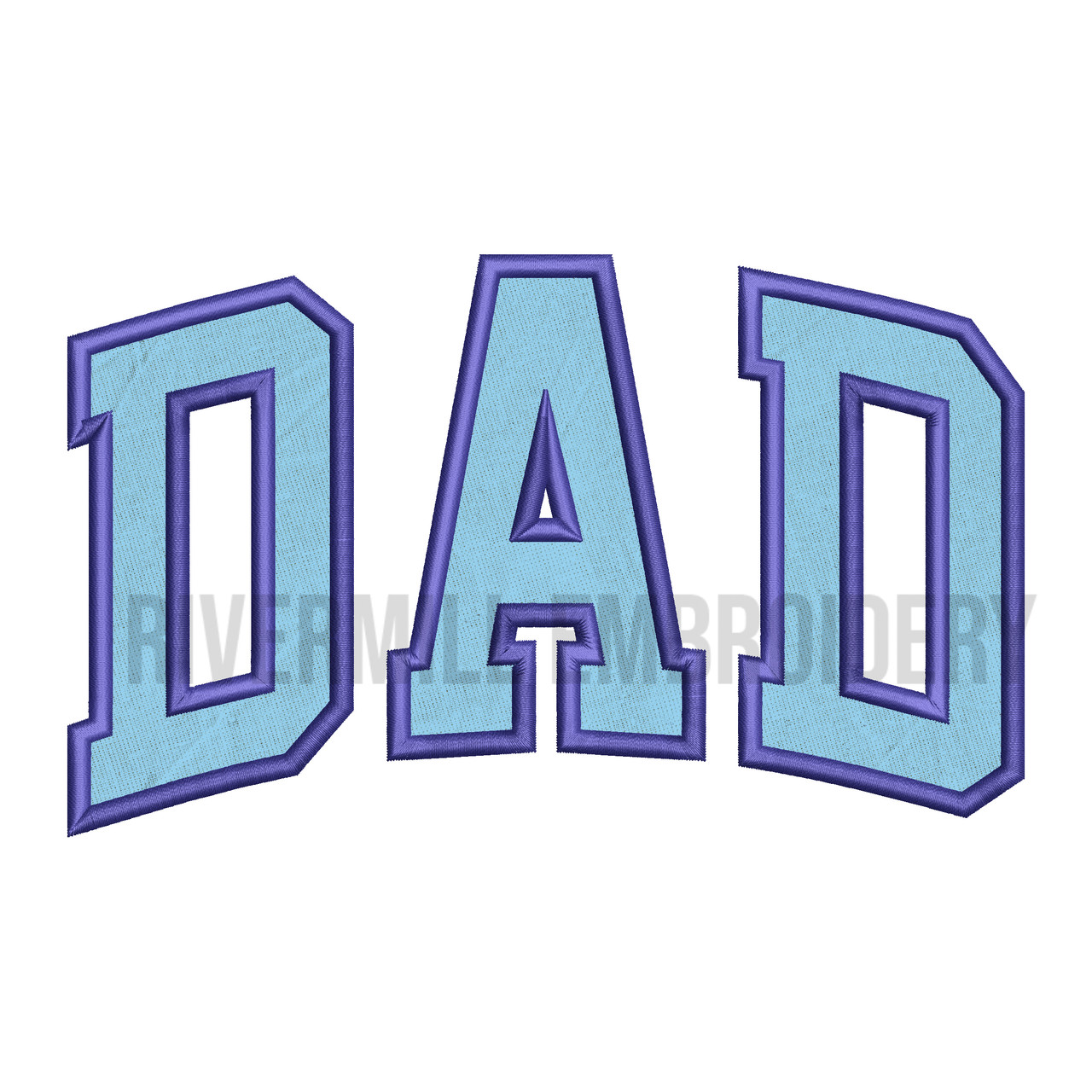 Arched Applique DAD Machine Embroidery Design - Rivermill Embroidery