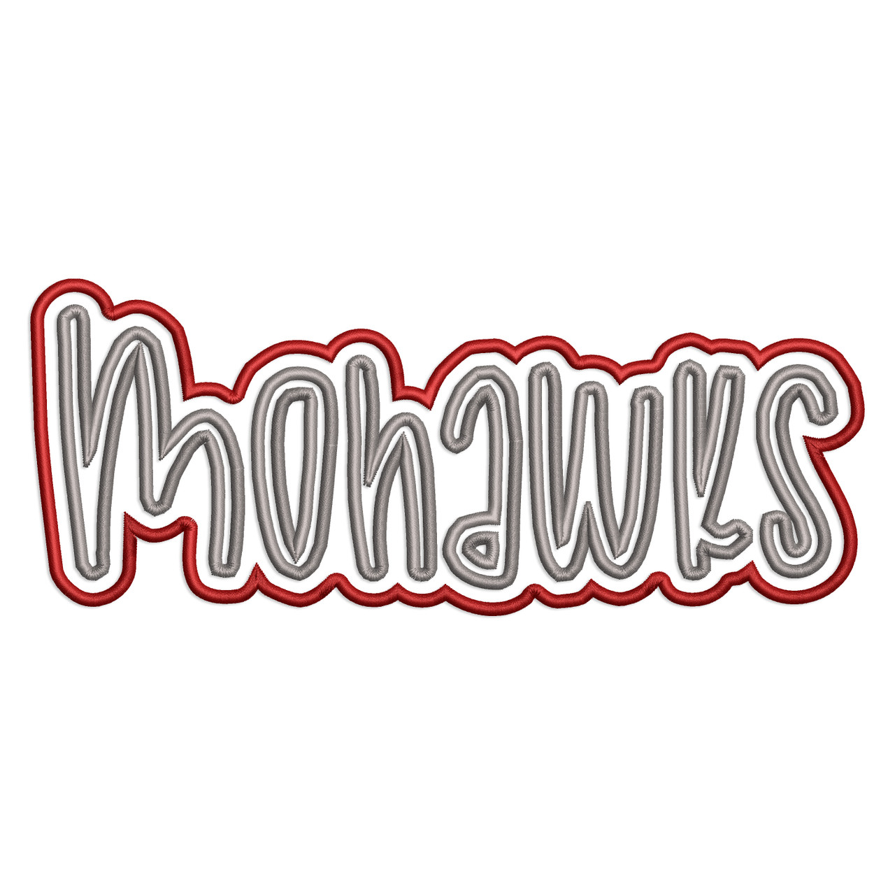 Double Applique Mohawks Machine Embroidery Design - Rivermill Embroidery