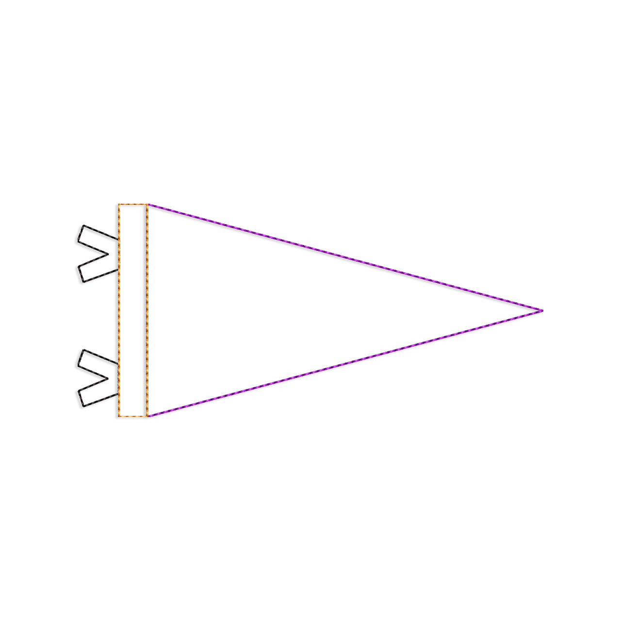 Blank Pennant Flag Printable