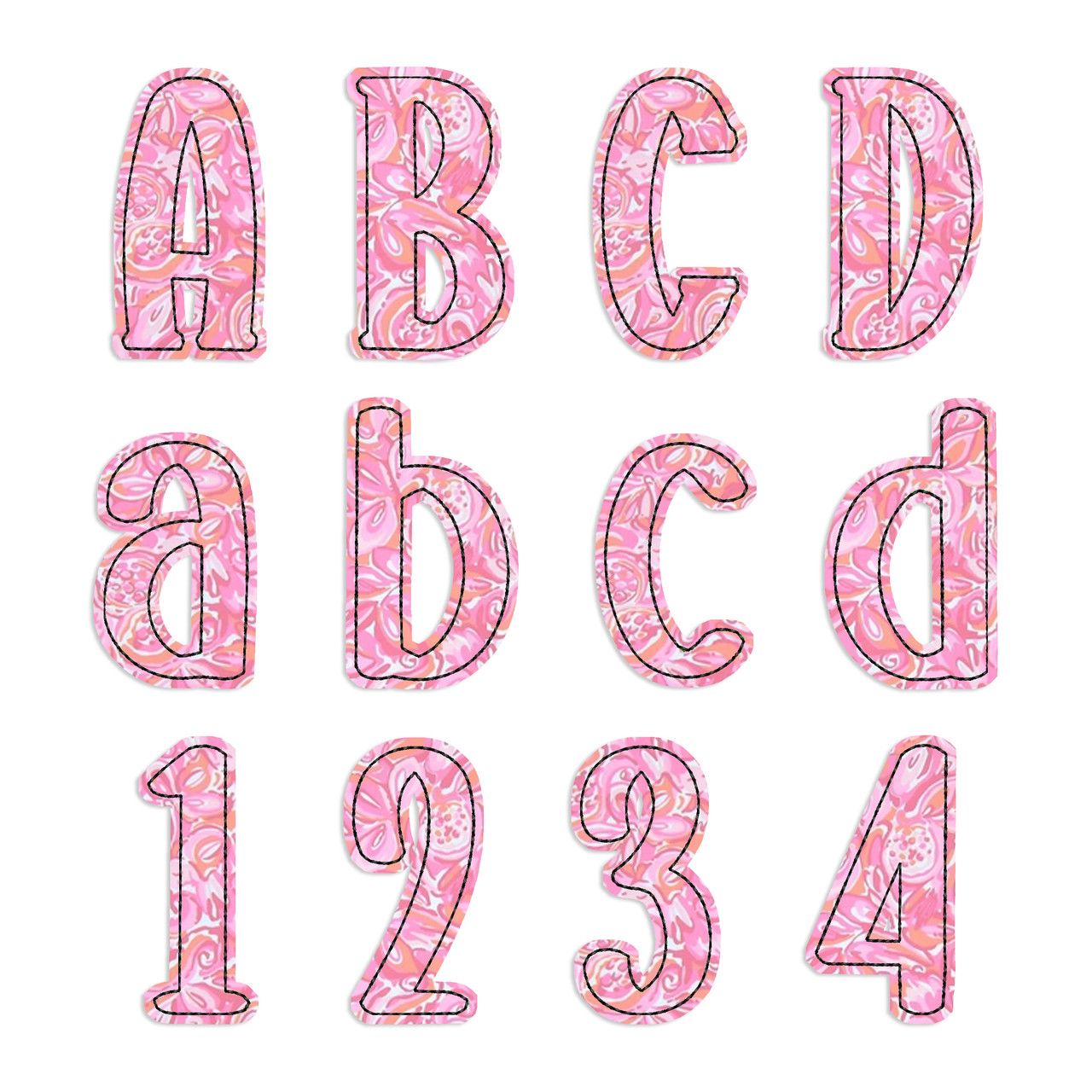 Sam Bean Stitch Raggy Applique Machine Embroidery Alphabet - Rivermill ...