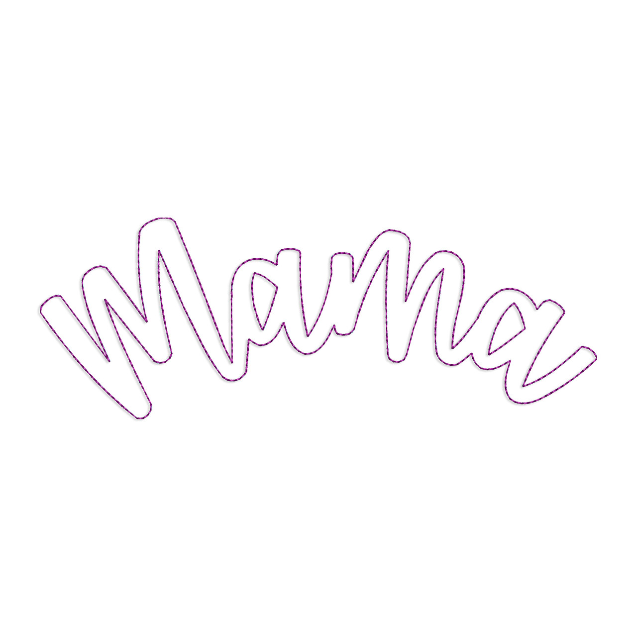 Raggy Bean Stitch Applique Mama Machine Embroidery Design - Rivermill ...