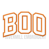 Arched Boo Satin Stitch Applique Machine Embroidery Design - Rivermill ...