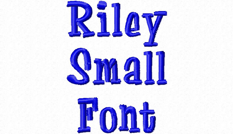 Small Mini Riley Machine Embroidery Font Alphabet - 1/2" & 3/4 ...
