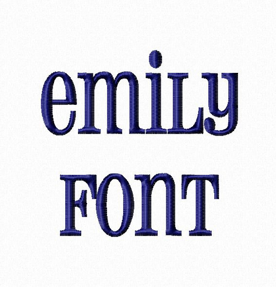 Emily Machine Embroidery Font - Rivermill Embroidery