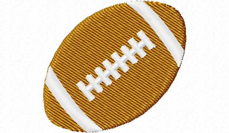 Small Football Machine Embroidery Design - Rivermill Embroidery
