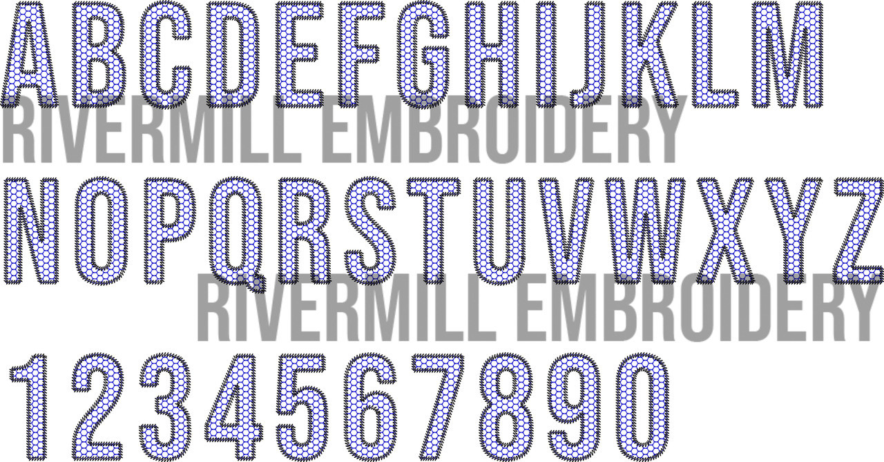 5 Pack of Mix n Match Fonts - Walter Pattern Fills Machine Embroidery ...